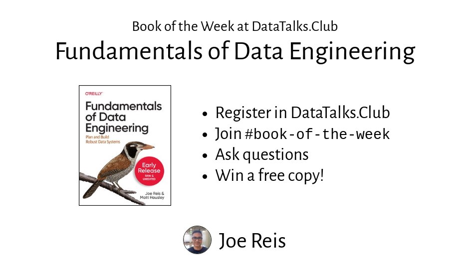Fundamentals Of Data Engineering DataTalks Club